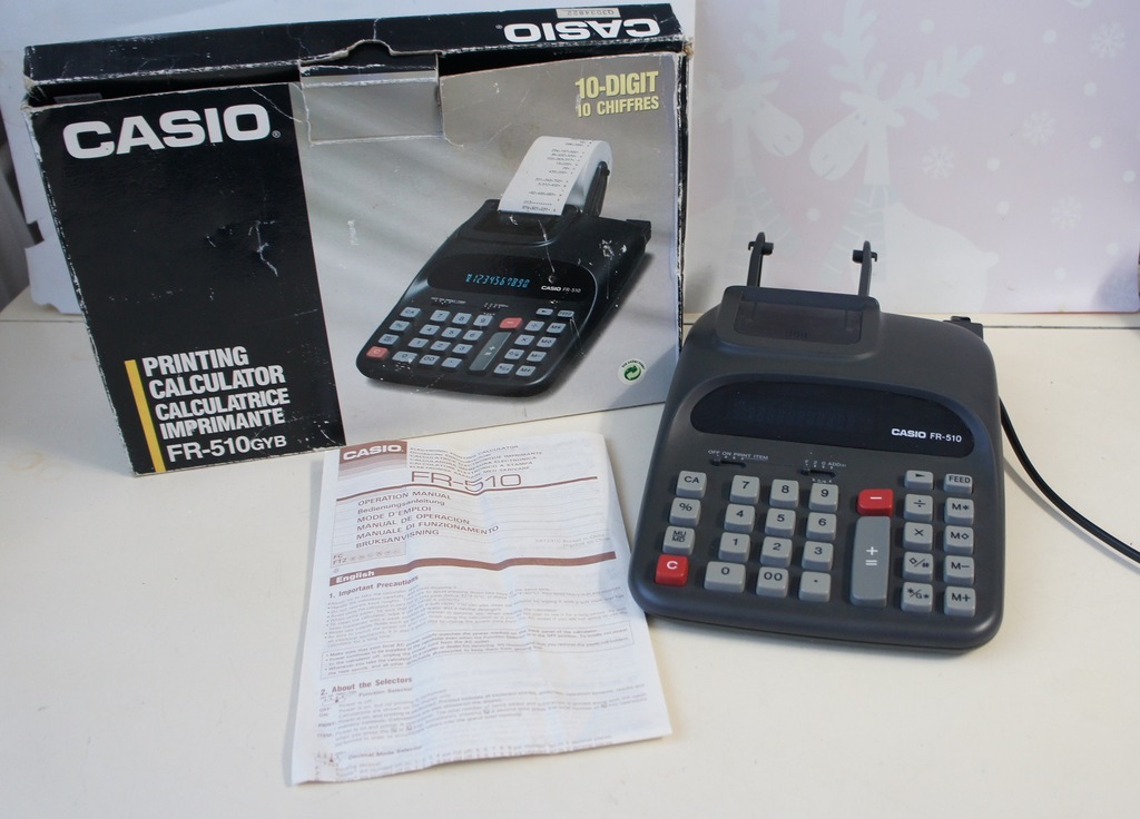 Kalkulator z drukarką CASIO FR-510 GYB - 12894357415 - oficjalne ...