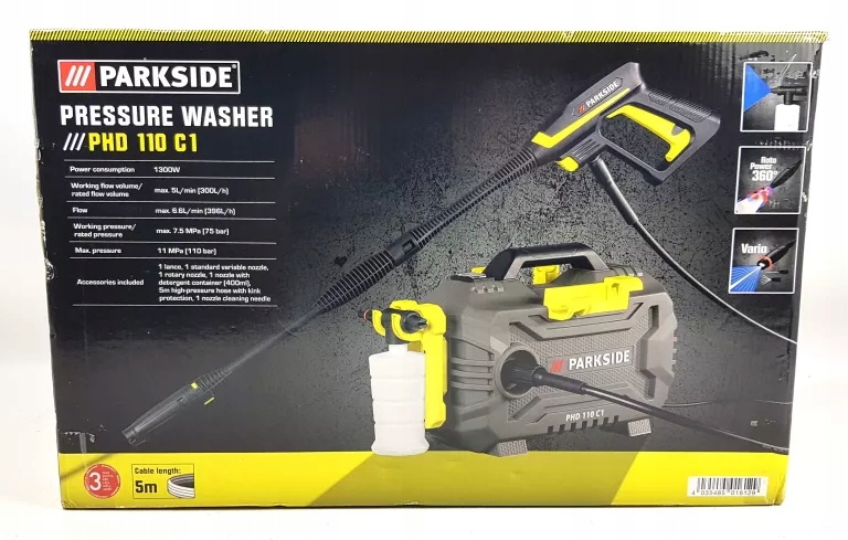 MYJKA CIŚNIENIOWA PARKSIDE PHD 110 C1 - 14008659921 - oficjalne archiwum Allegro