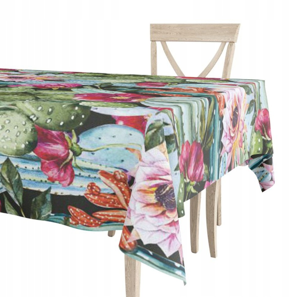 Obrus EXOTIC wzór E05 | kaktusy - 12951320176 - oficjalne archiwum Allegro