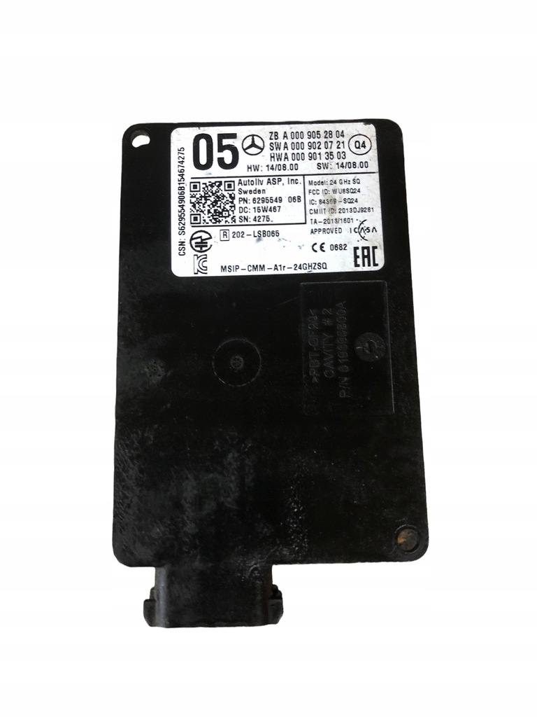 MERCEDES E212 B246 CLA 117 RADAR SENSOR 0009052804 - 12324548958 ...