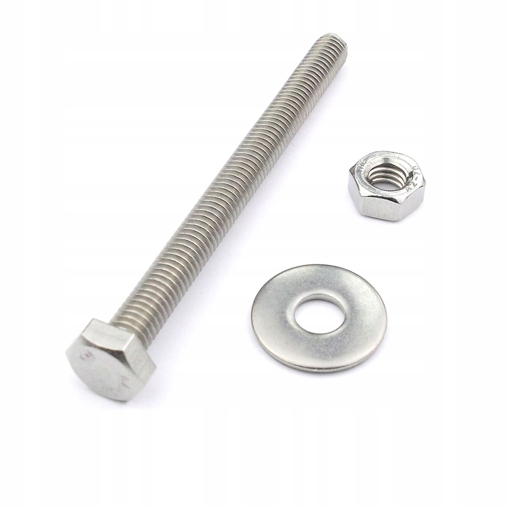 Śruby nierdzewne M6x70 sześciokątne 20szt ZESTAW - 10601155582 - oficjalne archiwum Allegro