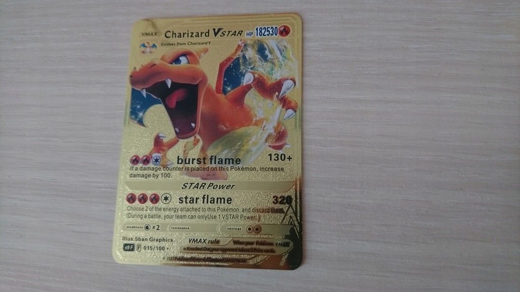 Karta POKEMON charizard metal metalowa - 14724064764 - oficjalne archiwum Allegro
