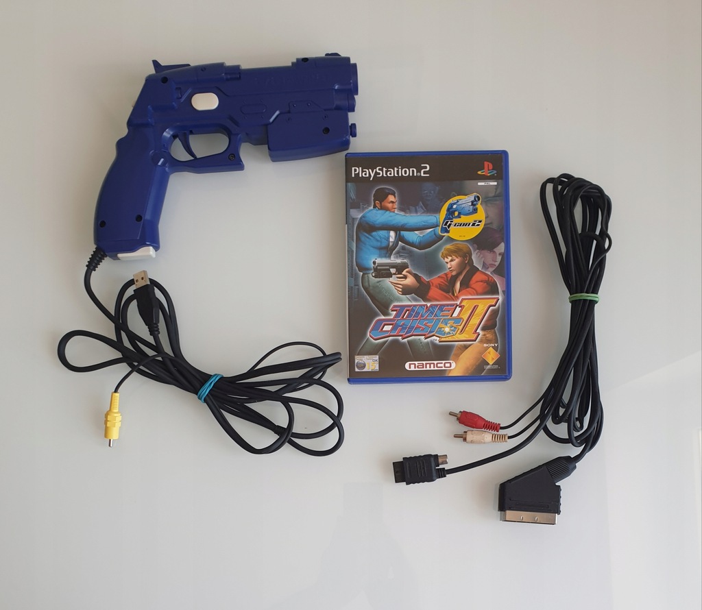 PISTOLET PS2 NPC-106 NAMCO GUN PLAYSTATION 2 oraz gra TIME CRISIS - 15725282747 - oficjalne ...