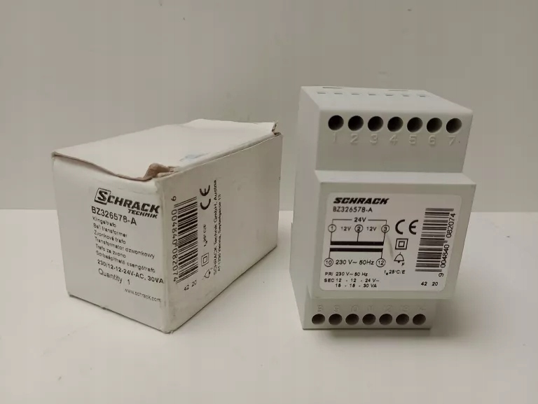 TRANSFORMATOR DZWONKOWY SCHRACK BZ326578-A - 14313864353 - oficjalne archiwum Allegro