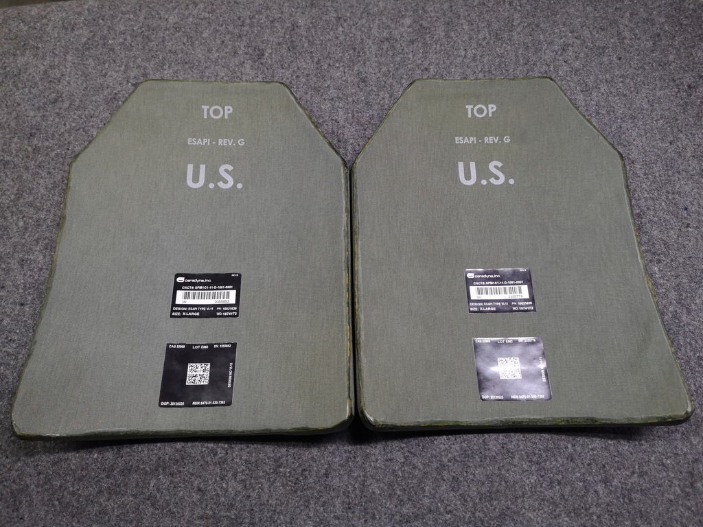 PŁYTA WKŁAD SAPI ESAPI BALISTYCZNA STRIKE FACE x2 US ARMY USMC ...