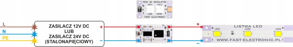 Miniaturowy Miękki Soft Start do LED 12V 24V DC - 9403688732 ...