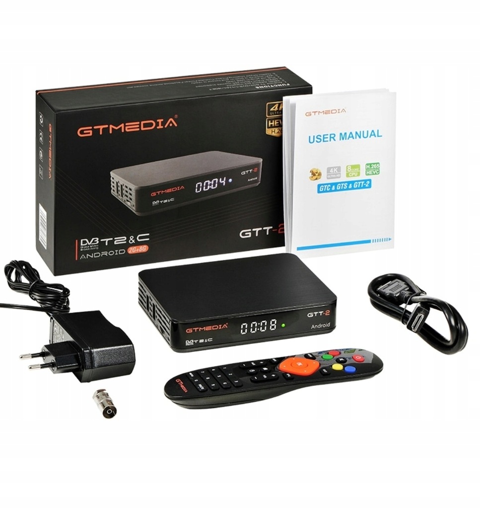 Dekoder Dvbt2 HEVC Smart TV android WiFi 2gb +8gb - 12554799842 ...