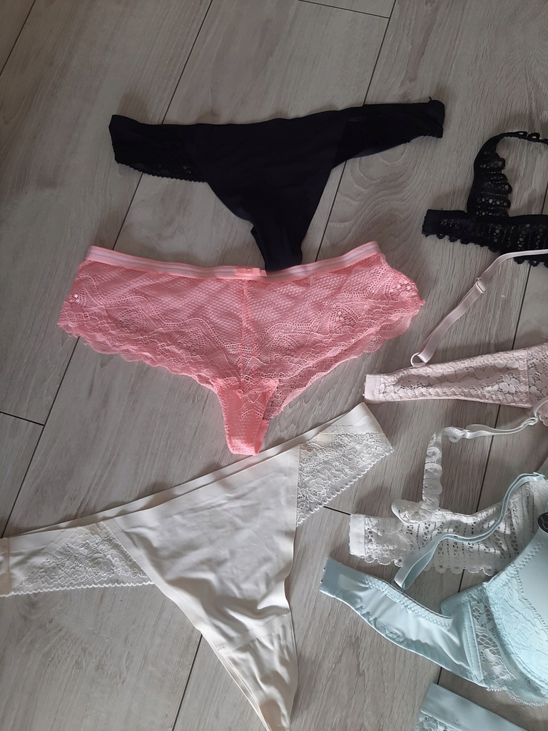 Staniki 75/80 C, stringi M/L, piżamki - 12842650626 - oficjalne ...