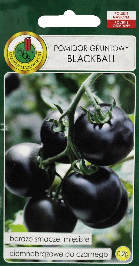 Pomidor gruntowy Blackball czarny nasiona 0,2g - 13251520940 - oficjalne archiwum Allegro
