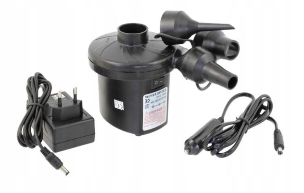 Pompka elektryczna 230V 12V do materaca, pontonu - 9588958048 ...