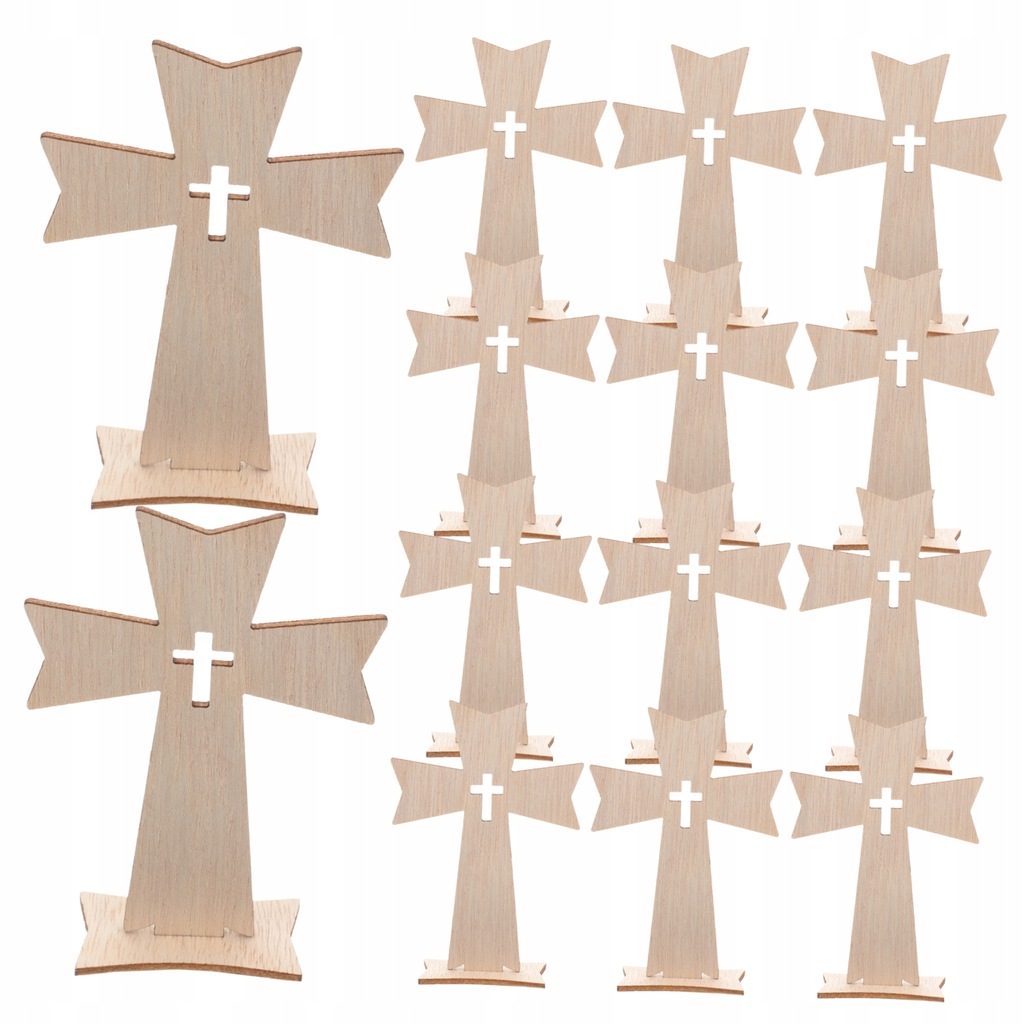 CROSS WOOD WOODEN CROSSES SIGNS EASTER 30 PCS - 14374205116 - oficjalne ...