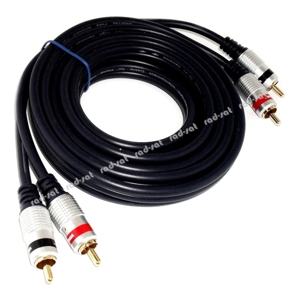Kabel VITALCO 2RCA-2RCA 5m COAXIAL - SUPER CENA - 6277505528 - oficjalne archiwum Allegro