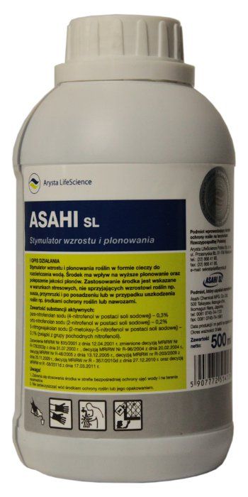 Asahi SL 0,5L biostymulator wzrostu roślin plonów - 8260749843 - oficjalne archiwum Allegro
