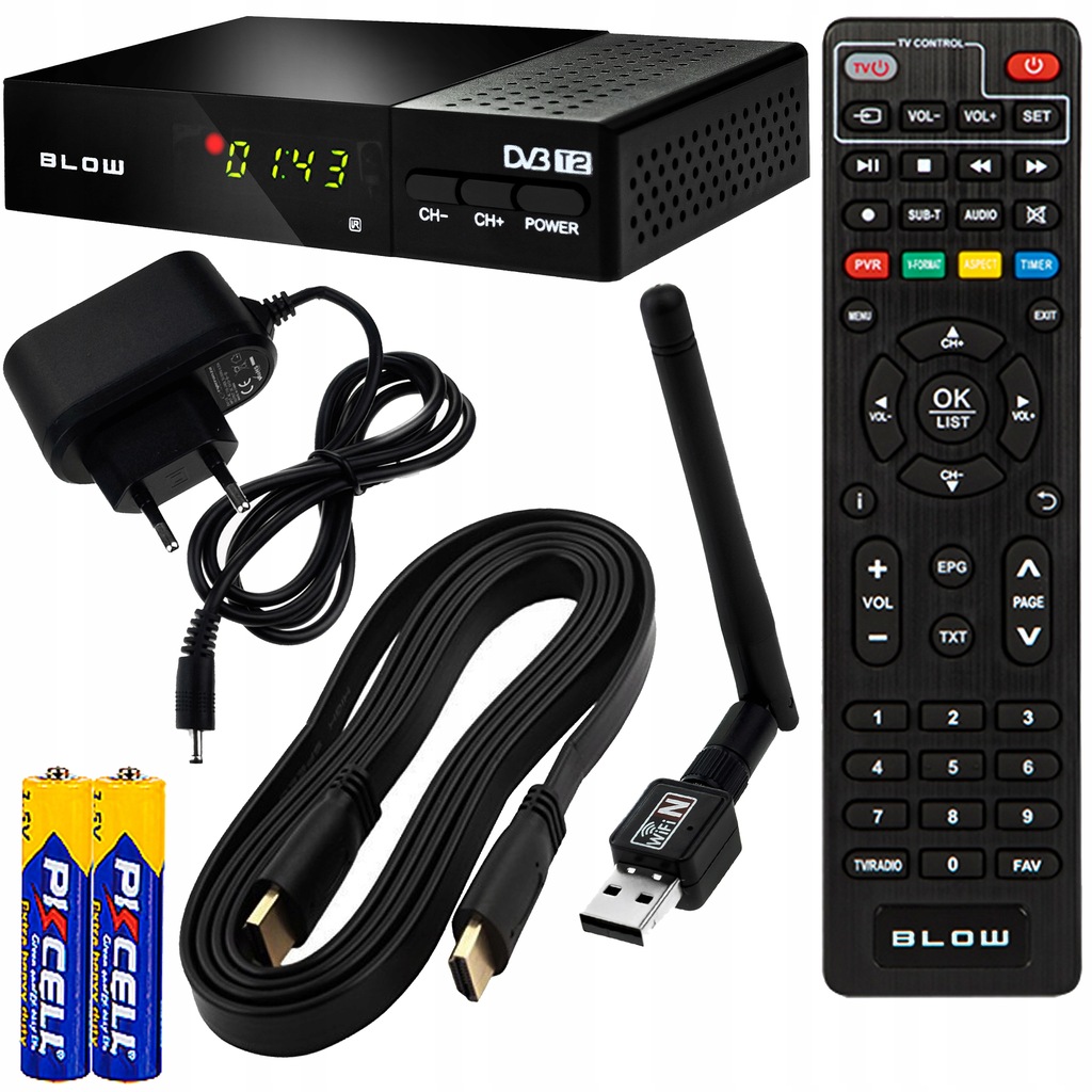 TUNER DEKODER MINI DVBT2 HEVC H.265 Naziemna WiFi - 12178521494 ...