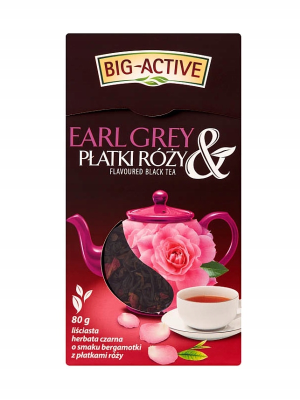 Big-Active herbata czarna - earl grey i róża 80g - 7118337765 ...