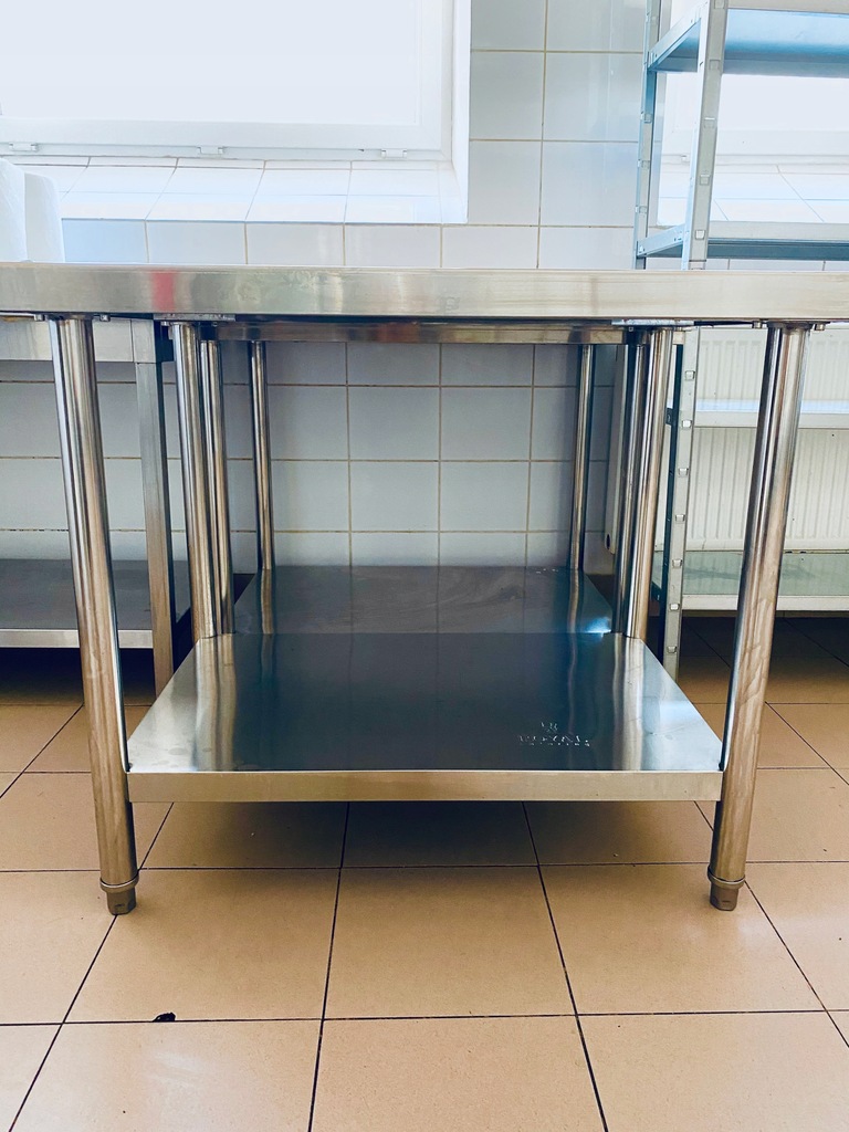 Stół gastronomiczny 100x60 cm Catering z półką - 12299029506 ...
