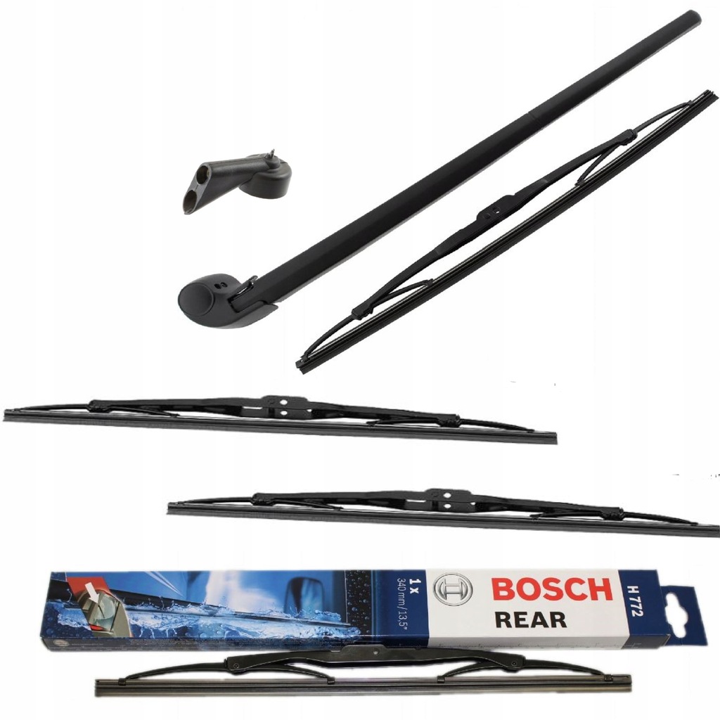 NOWE KOMPLETNE RAMIĘ PIÓRO BOSCH WYCIERACZKA TYŁ DYSZA AUDI A4 B6 B7 ...