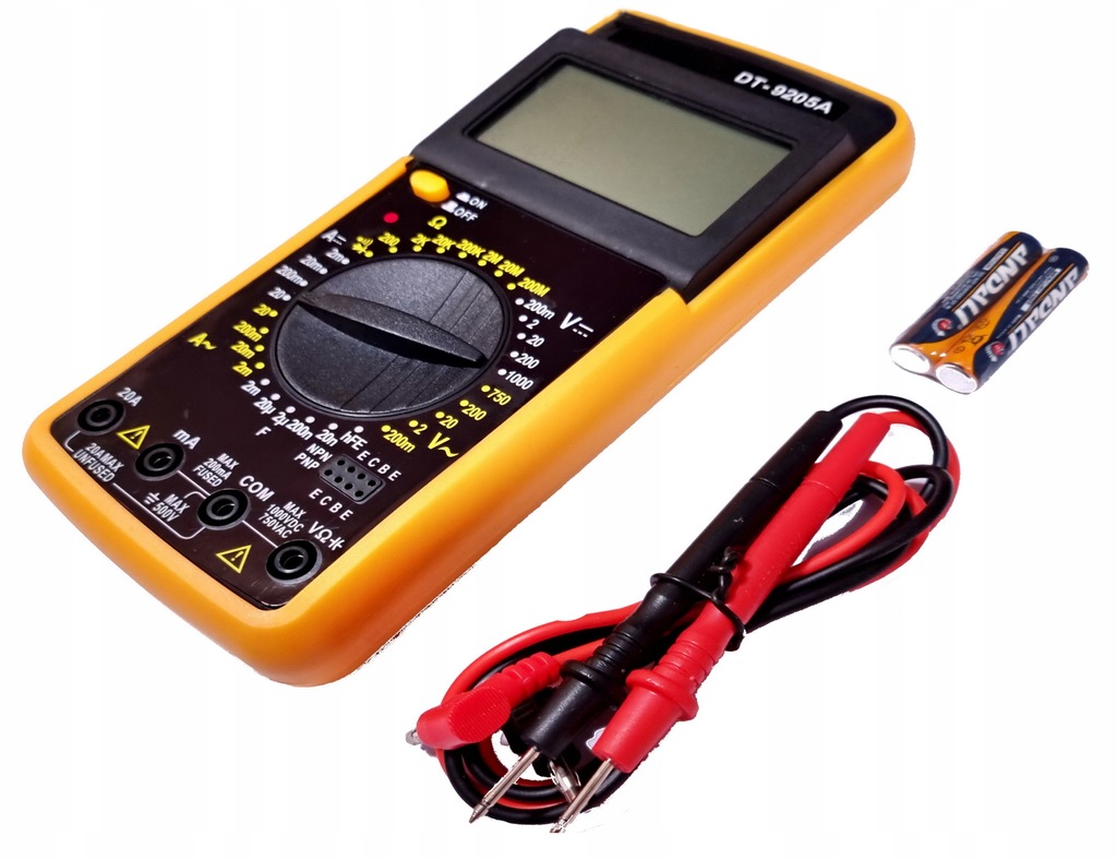 MULTIMETR WOLTOMIERZ AMPEROMIERZ MIERNIK CYFROWY - 12711184296 - oficjalne archiwum Allegro