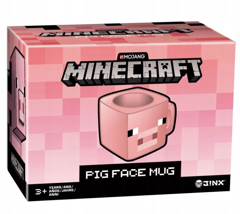ORYGINALNY KUBEK MINECRAFT PIG ŚWINIA MUG / 3D - 9842302465 - oficjalne ...