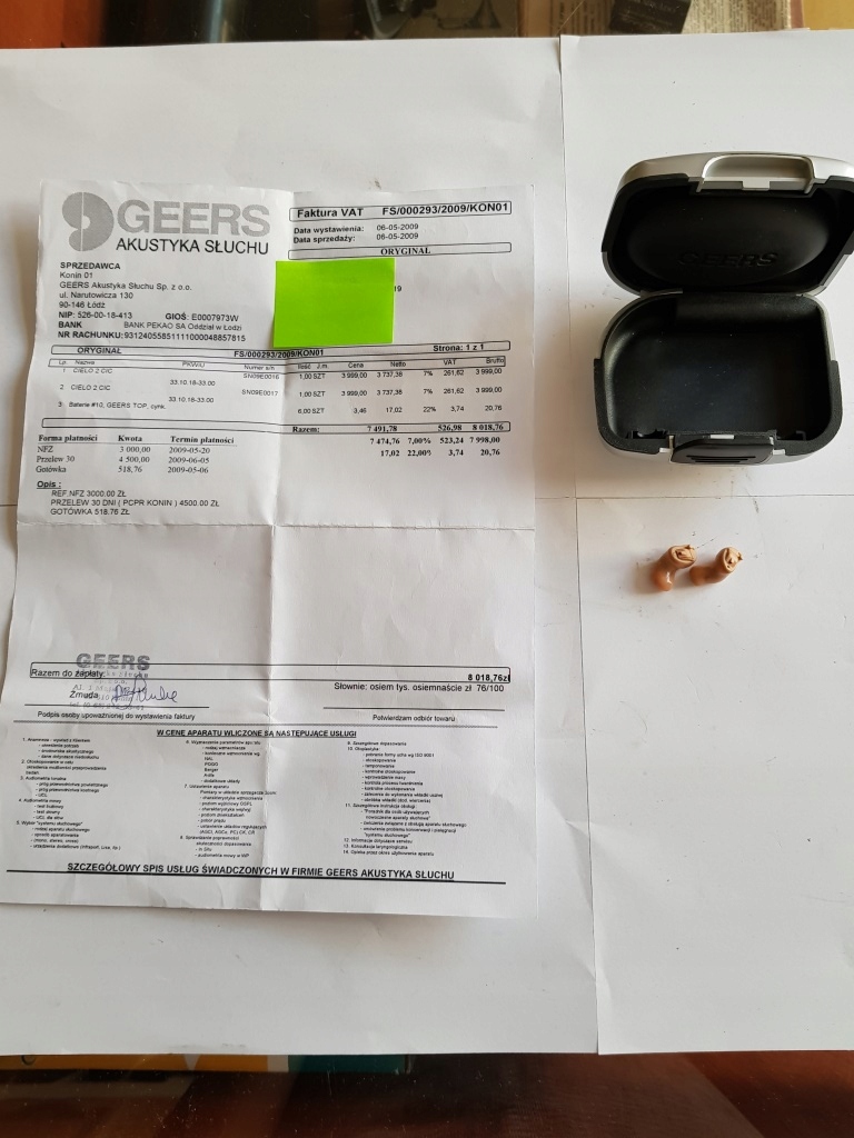 APARAT SŁUCHOWY GEERS SIEMENS CIELO 2 CIC GWR ! !! - 7658024919 - oficjalne archiwum Allegro