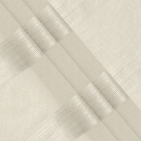 Tkanina zasłona firana 280cm duże pasy beż jasny - 9046292065 - oficjalne archiwum Allegro