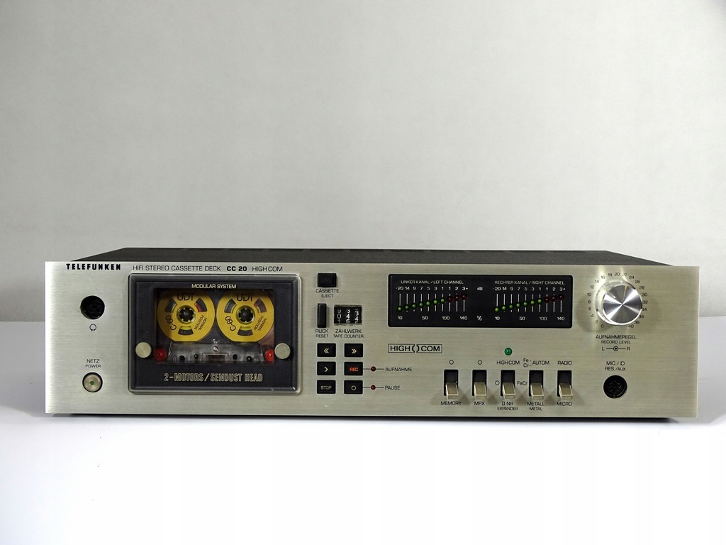 TELEFUNKEN CC 20 MAGNETOFON KASETOWY - 7663617291 - oficjalne archiwum ...