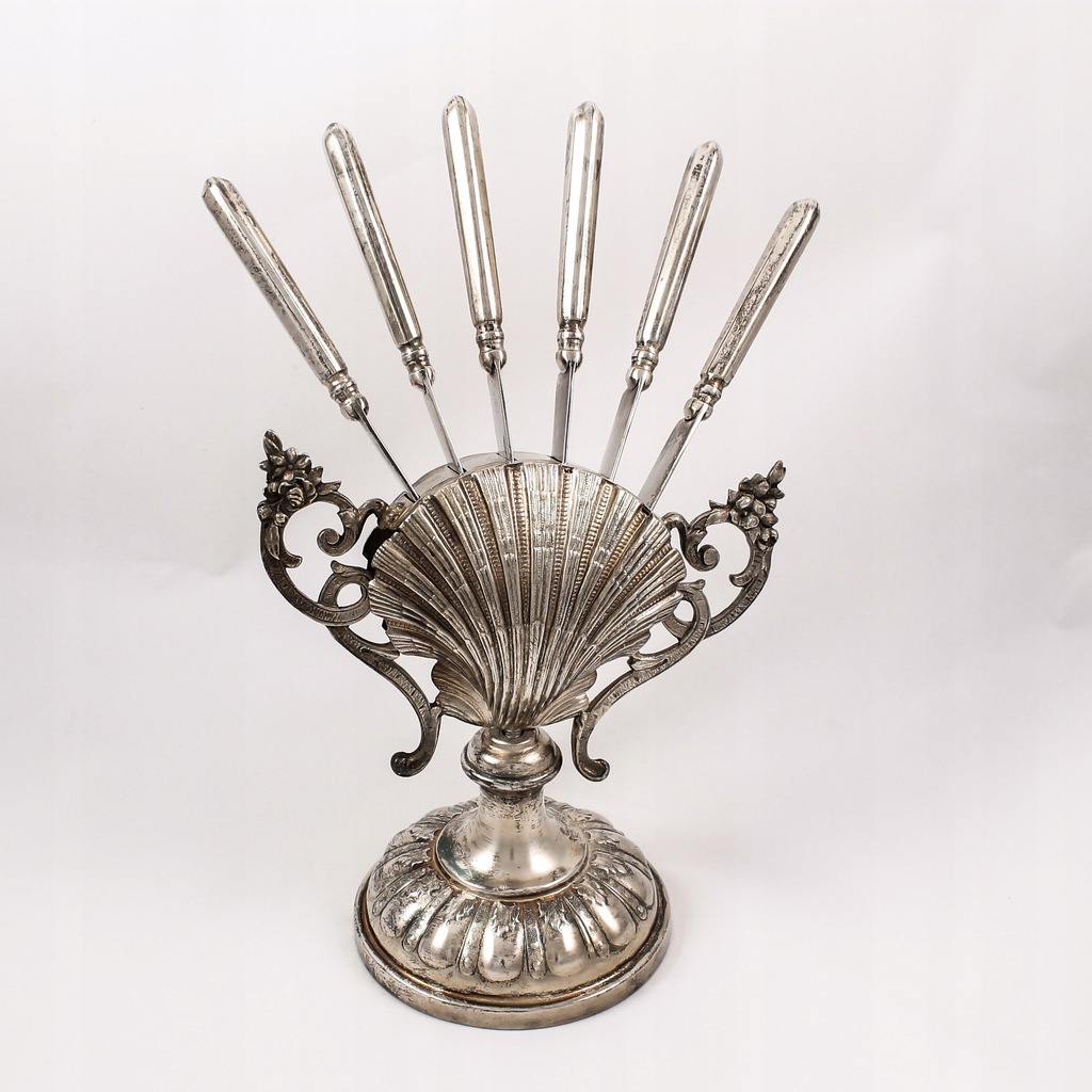 NOŻYKI DO OWOCÓW NA STOJAKU PLATER XIX WIEK - 9919532167 - oficjalne ...