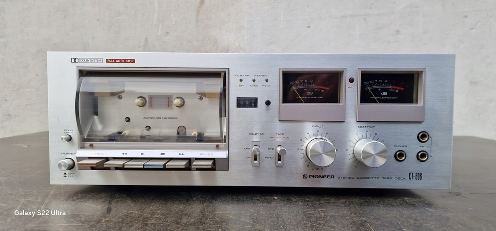 Magnetofon kasetowy Pioneer CT 606 srebrny - 17116434420 - oficjalne archiwum Allegro