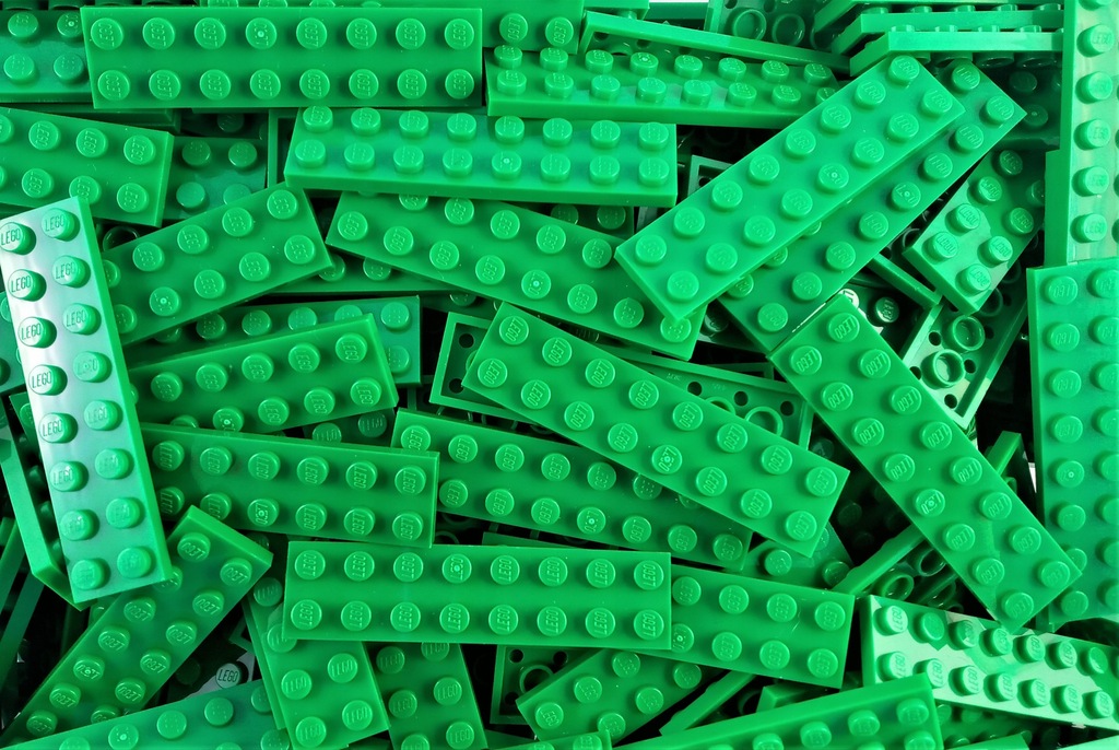 LEGO Płytka 2x8 zielona - 10 sztuk Nowe 3034 - 11922604102 - oficjalne ...