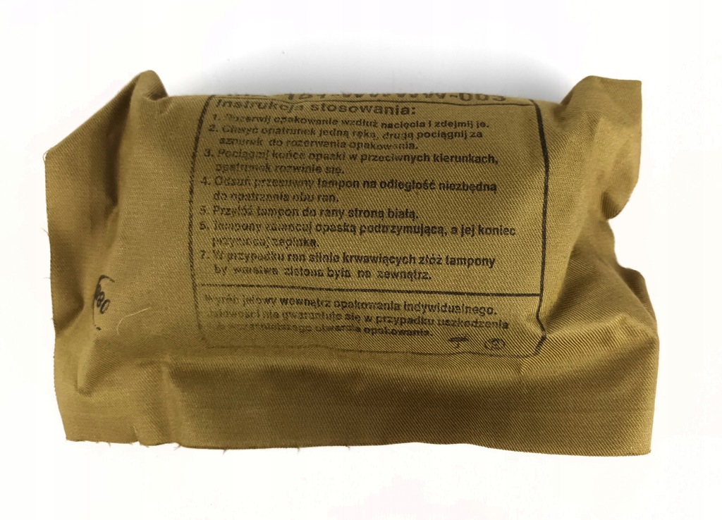 Opatrunek indywidualny- jałowy typu "W" - 11968154313 - oficjalne archiwum Allegro
