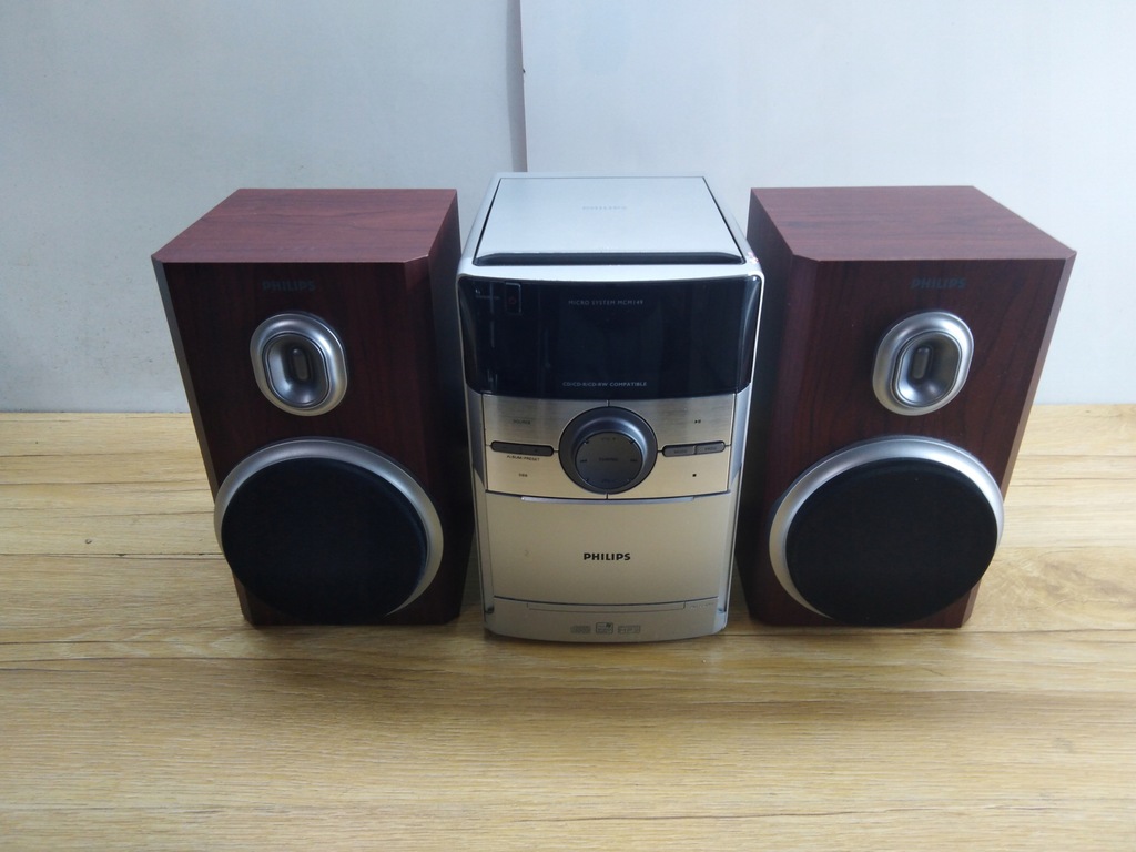 MINI WIEŻA PHILIPS CD AUDIO FM/AM KASETA !! - 13561225131 - oficjalne archiwum Allegro