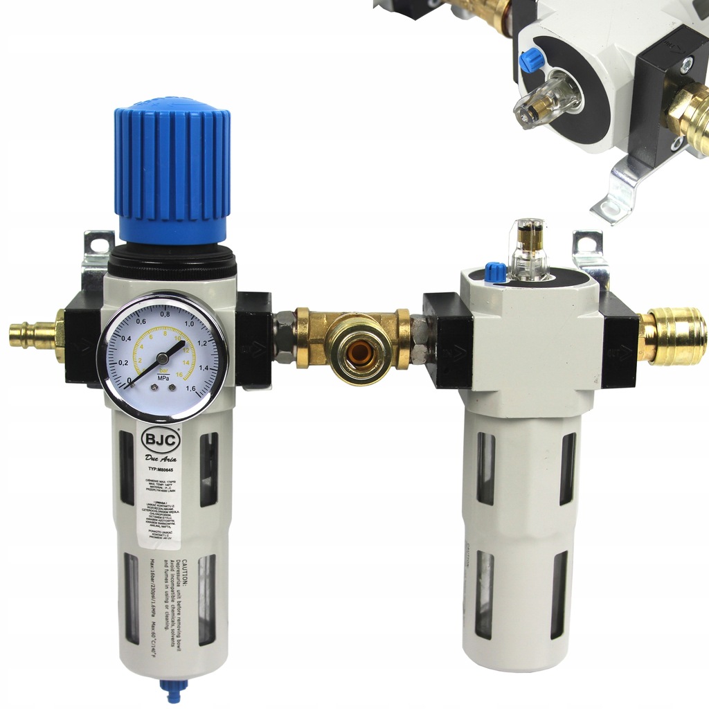 REDUKTOR CIŚNIENIA FILTR ODWADNIACZ NAOLEJACZ 1/2 - 8839768457 - oficjalne archiwum Allegro