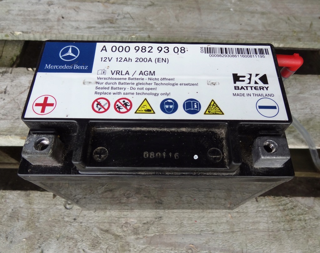 Mercedes W222 A0009829308 12V 12Ah 200A 16r. - 8543299801 - oficjalne ...