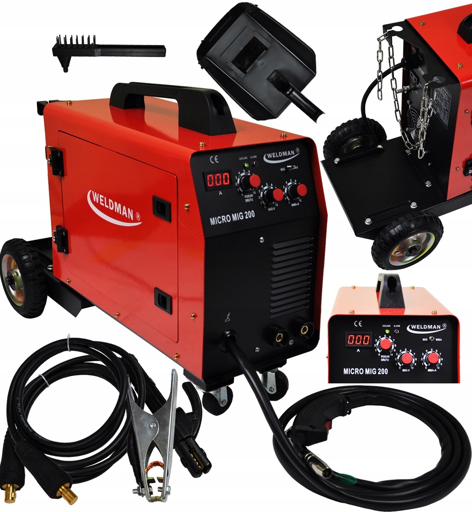 SPAWARKA MIGOMAT MIG 200 IGBT MMA 200A WELDMAN - 8180352319 - oficjalne archiwum Allegro