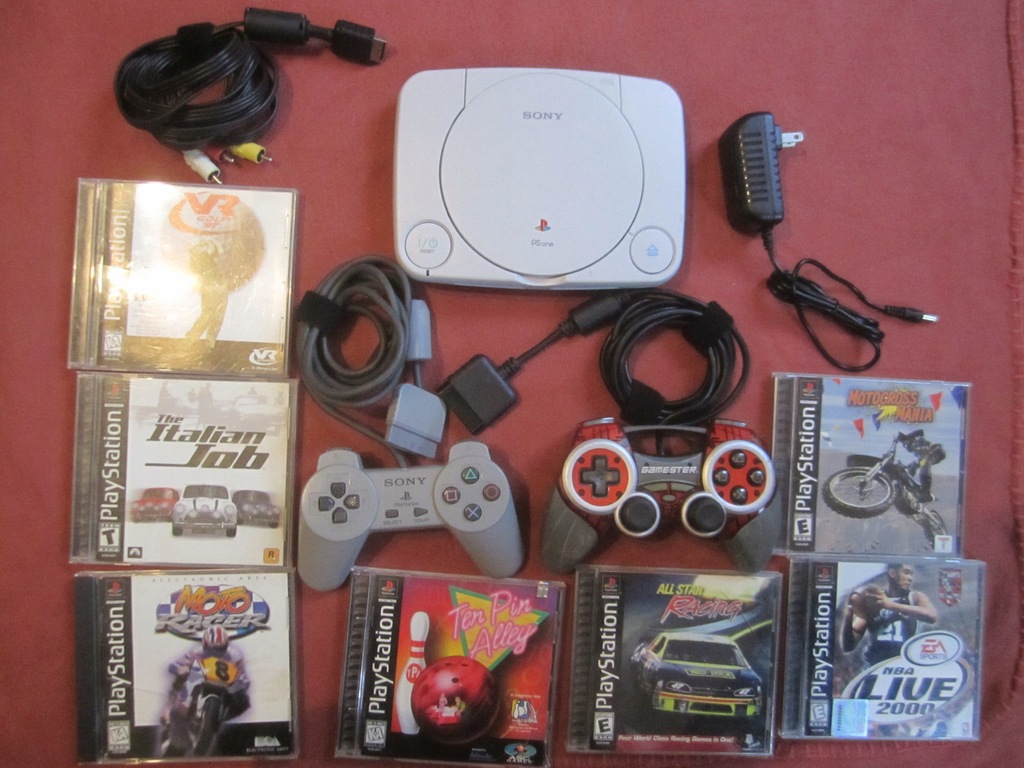 Konsola Sony PS1 Ps One Pad Plomba Gry Pady NTSC/UC ZESTAW z USA SCPH ...