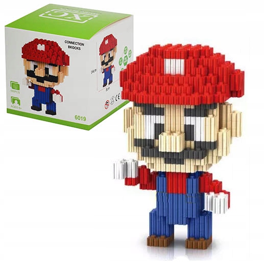 SUPER MARIO BROSS MAGIC BLOCKS FIGURKA 3D KLOCKI - 12293617093 ...
