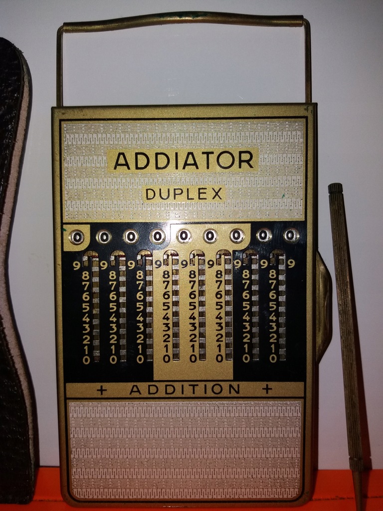 ADDIATOR DUPLEX-KALKULATOR-1940-60r UNIKAT - 7886545675 - oficjalne ...