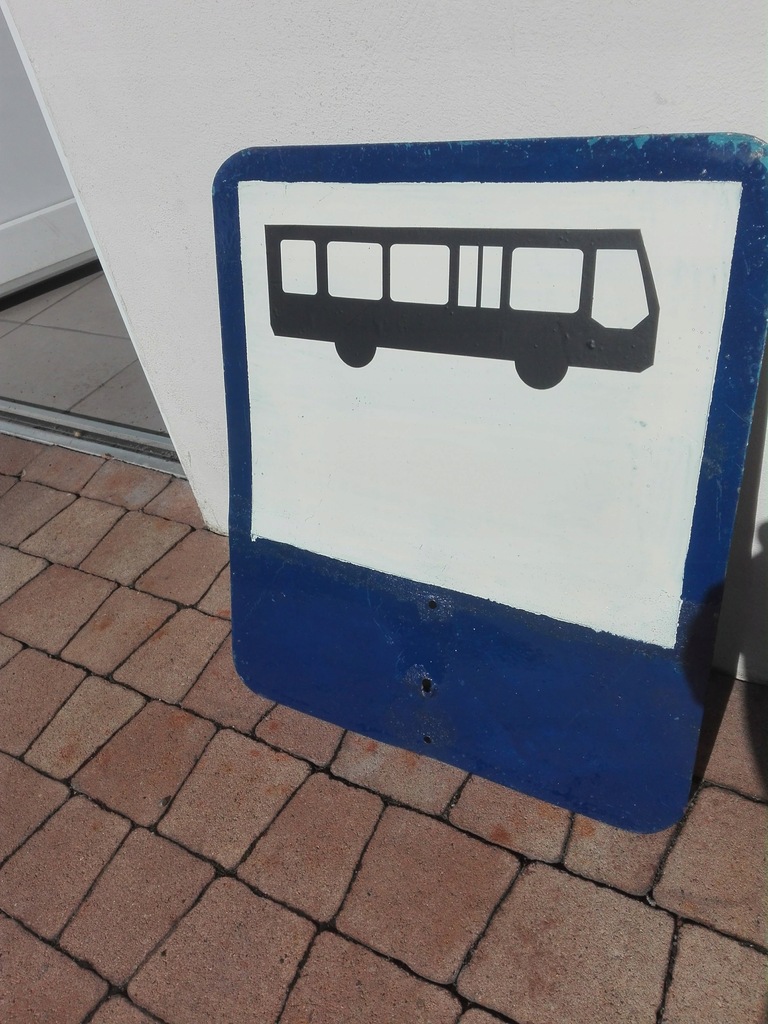 Przystanek autobusowy tabliczka PRL PKS MP - 8019491521 - oficjalne ...