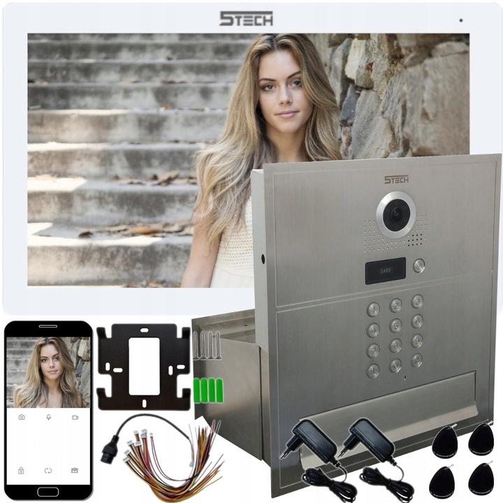 Wideodomofon WIFI 5tech aplikacja Tuya ze skrzynką na listy wideofon - 15256879174 - oficjalne ...