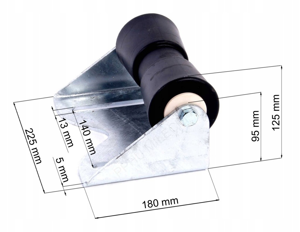 Rolka kilowa denna rufowa do łodzi łódki przyczepy - 10956311545 ...