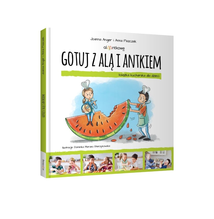 Książka kucharska dla dzieci Gotuj z Alą i Antkiem - 11362138952 - oficjalne archiwum Allegro