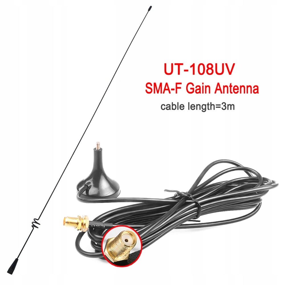 Antena magnetyczna Nagoya UT-108UV SMA-F UHF VHF Baofeng UV-5r UV-82 - 15174858998 - oficjalne ...