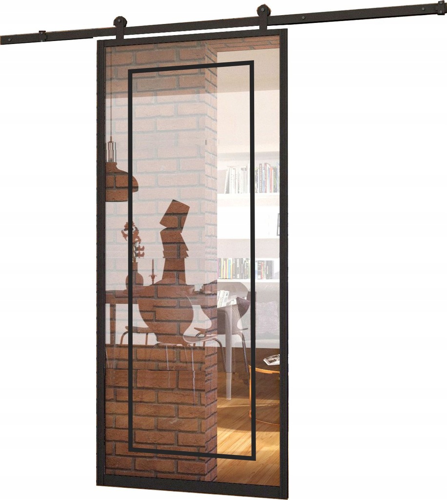 Drzwi Szklane Przesuwne Loft 100 Float 6mm 2C - 12741281227 - oficjalne ...