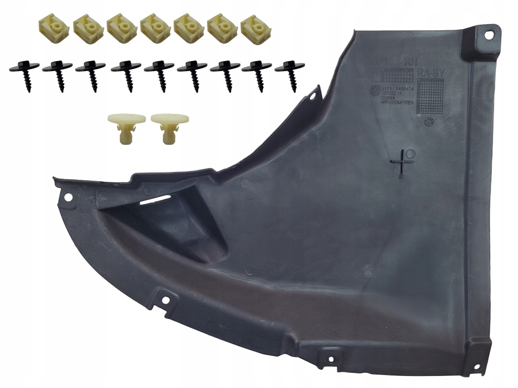 Nadkole prawe przód BMW X3 G01 X4 G02 osłona 2017- - 13174944900 ...