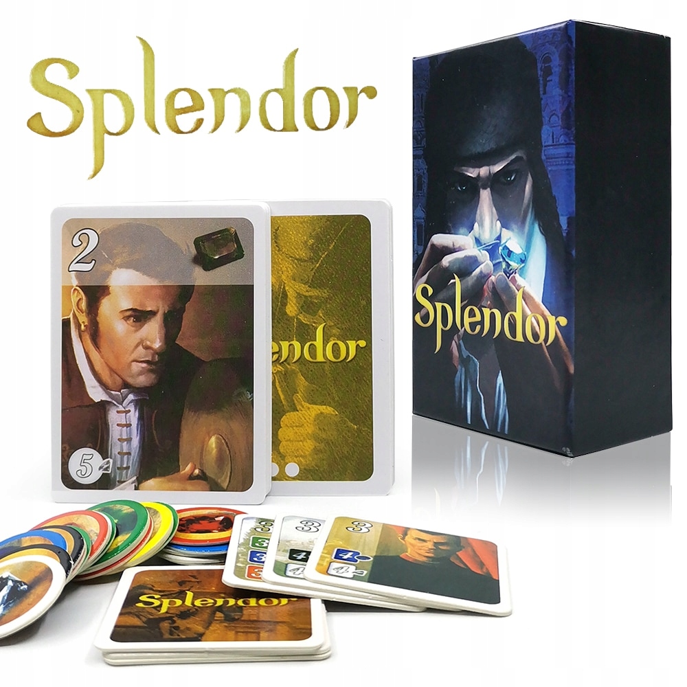 Splendor gra planszowa angielska hiszpańska wersja - 12640329887 ...