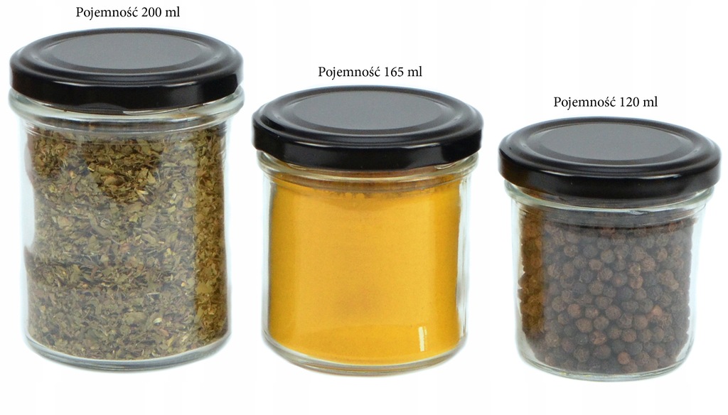 Szklany słoik 165 ml słoiczek z zakrętką PROSTY - 9851834632 - oficjalne archiwum Allegro