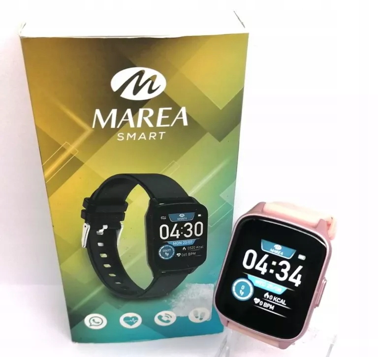 SMARTWATCH MAREA SMART FITNESS ZESTAW - 12584788478 - oficjalne archiwum Allegro