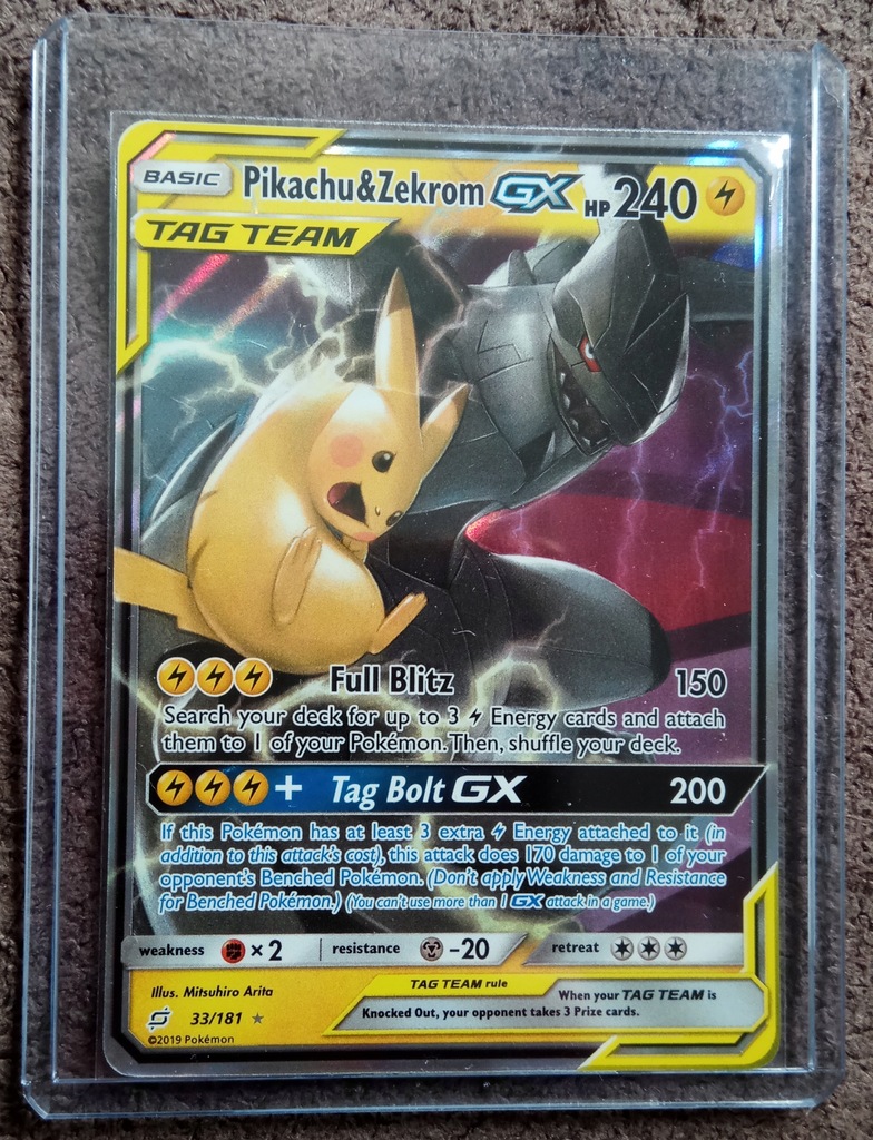 Pikachu & Zekrom GX - Team Up 33/181 - 8490881773 - oficjalne archiwum Allegro
