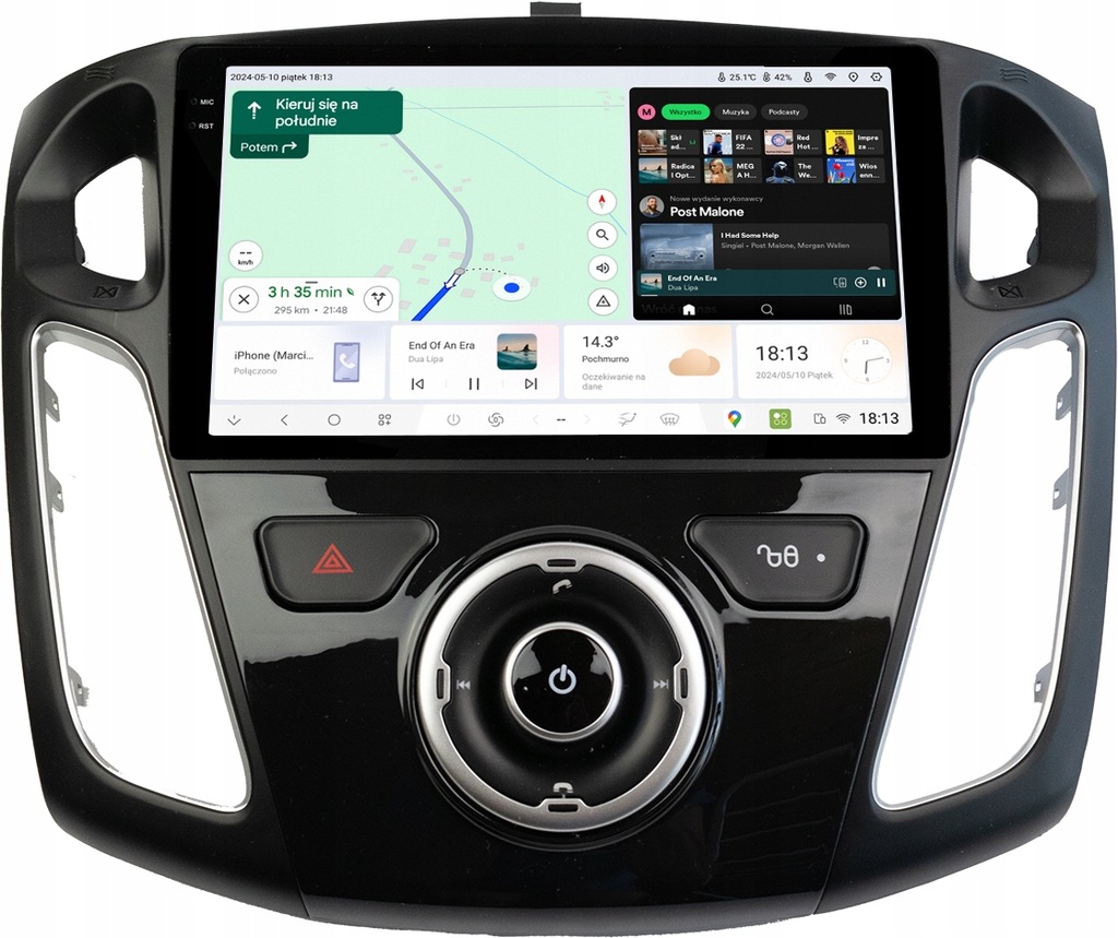 Radio Nawigacja Android Focus MK3 2010-2019 DUDU6 8/128GB 2K QLED AA/CP ...