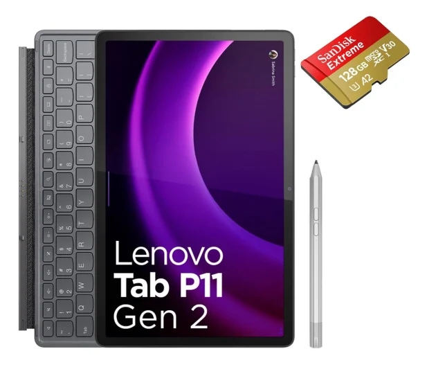 Tablet Lenovo Tab P11 6/128GB LTE Gen2 120Hz +SD128GB +Rysik +Klawiatura - 16247134593 ...